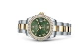 Rolex 178383-0043 : Datejust 31 Rolesor Yellow Diamond / Oyster / Green ...