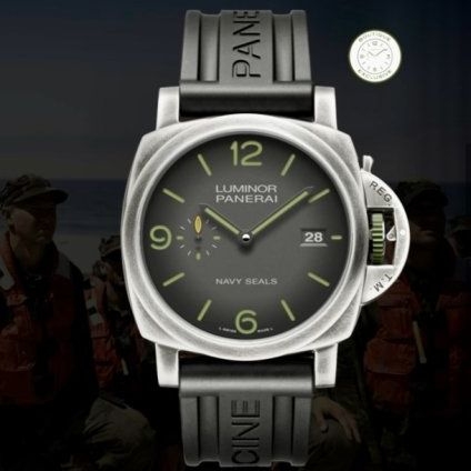 Panerai PAM01412 : Luminor 1950 Marina 3 Days Automatic Navy Seals ...
